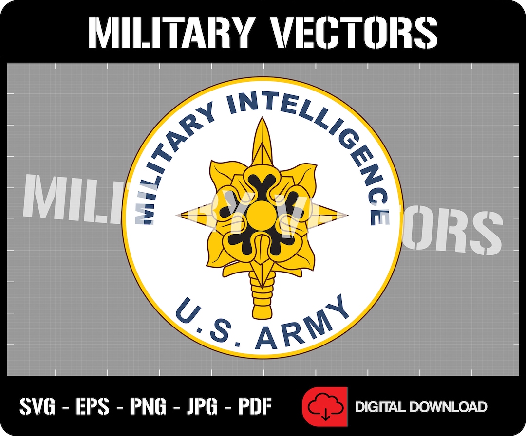 U.S. Army Military Intelligence Branch Plaque- Patch Logo Decal Emblem ...