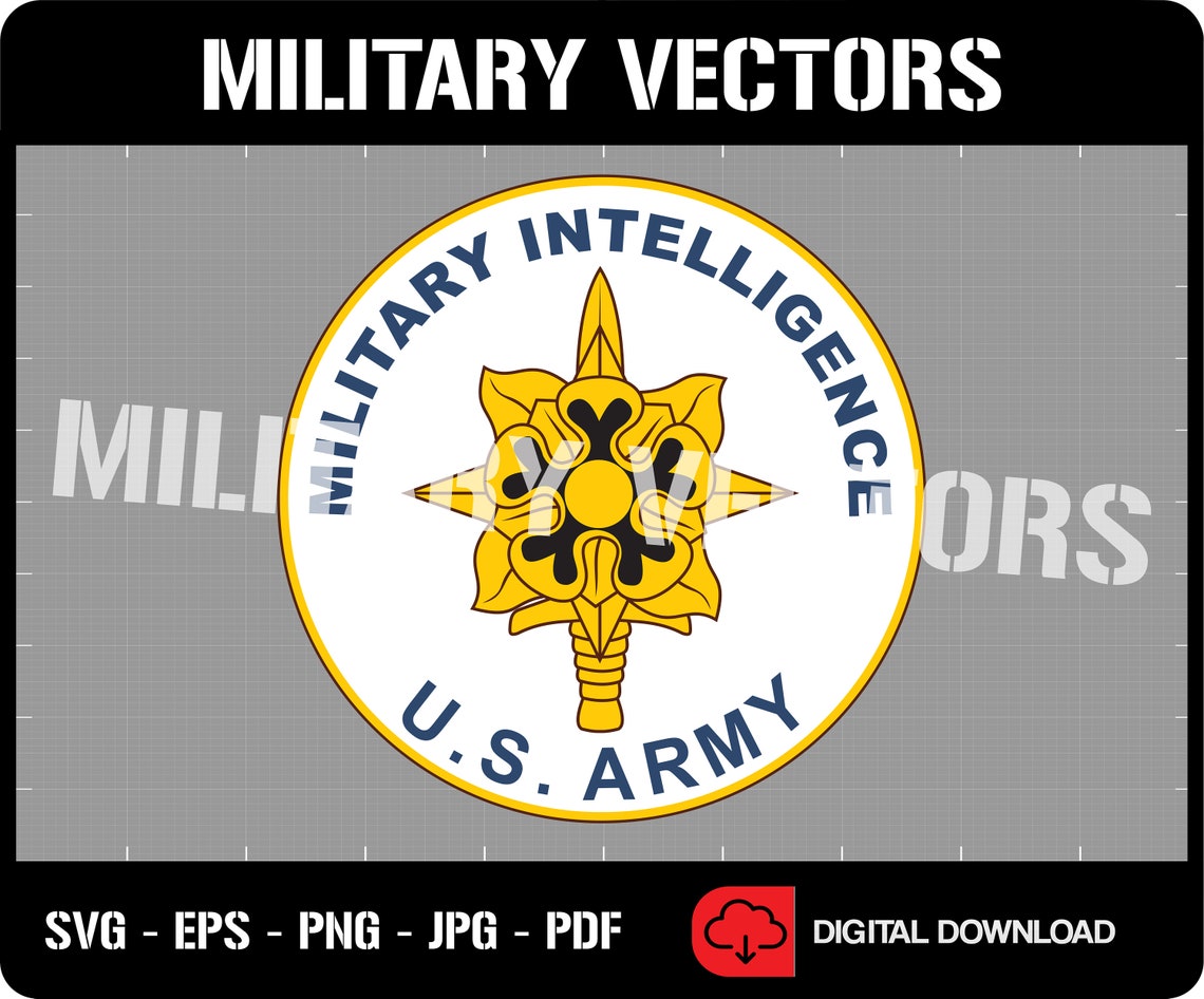 U.S. Army Military Intelligence Branch Plaque- Patch Logo Decal Emblem ...