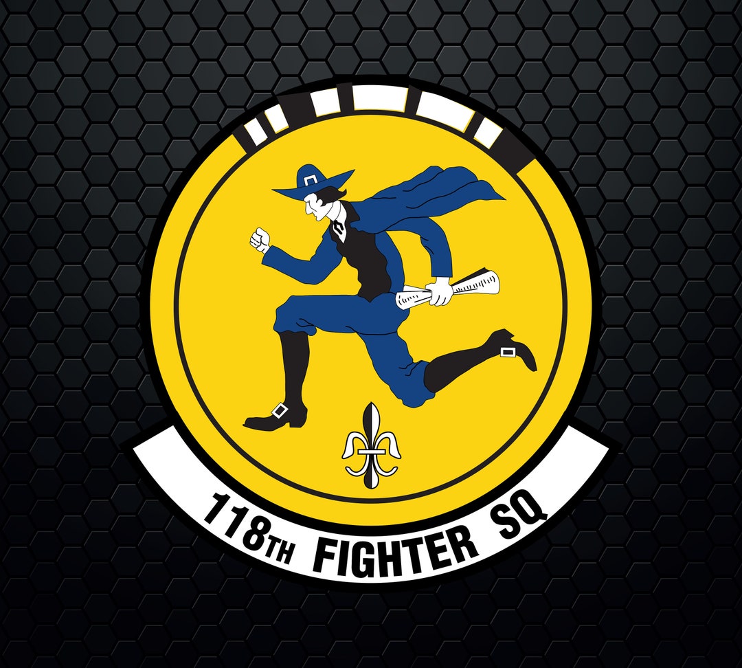USAF 118th Fighter Squadron - Air Force 118th FS - Logo Decal Emblem ...