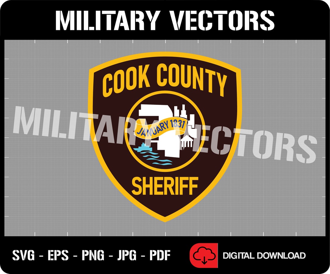 Cook County Sheriff's Office - Law Enforcement - Patch Logo Decal ...