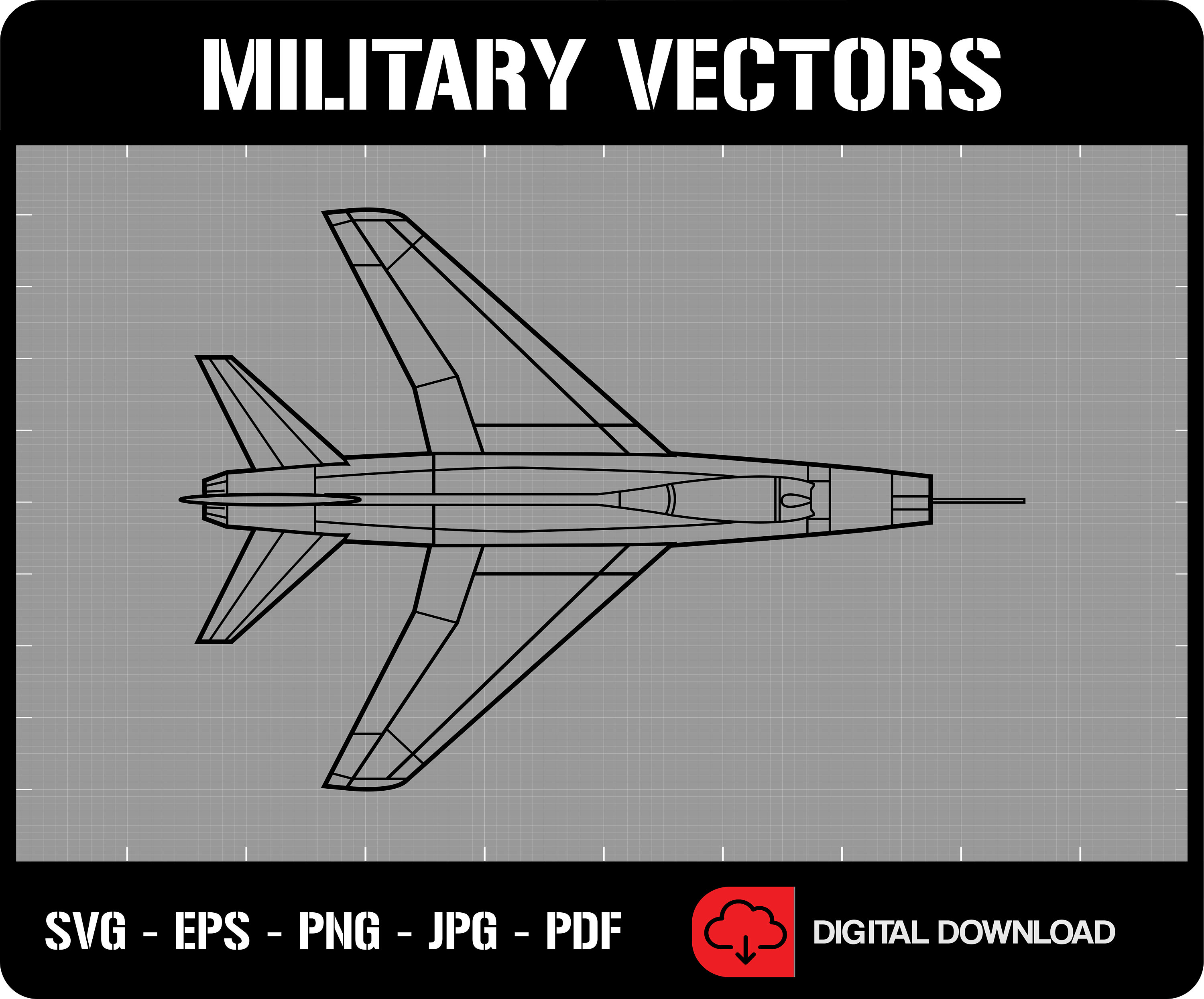 Military Jet Drawing