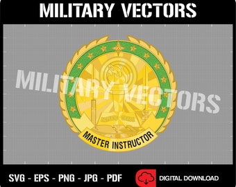 Master Army Instructor Badge - Etsy