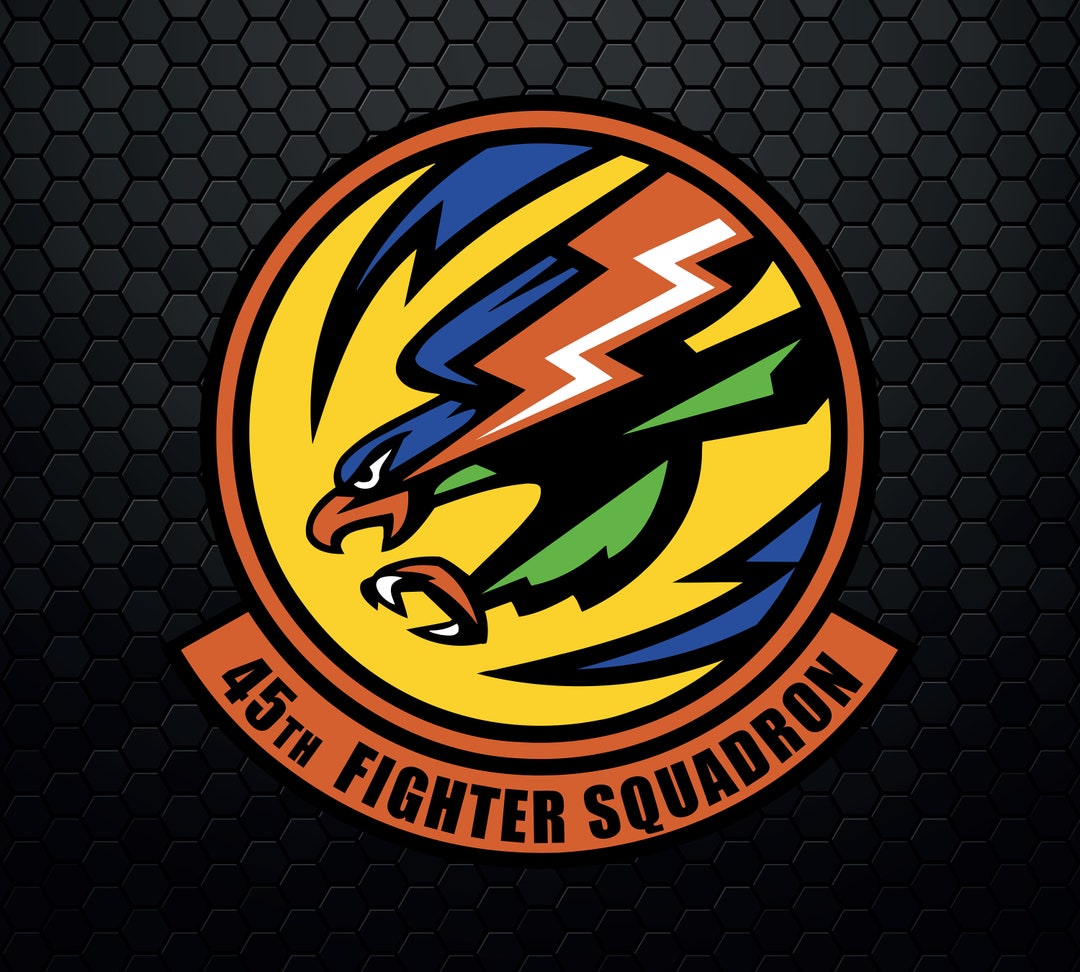 USAF 45th Fighter Squadron - Air Force 45th FS - Logo Decal Emblem ...