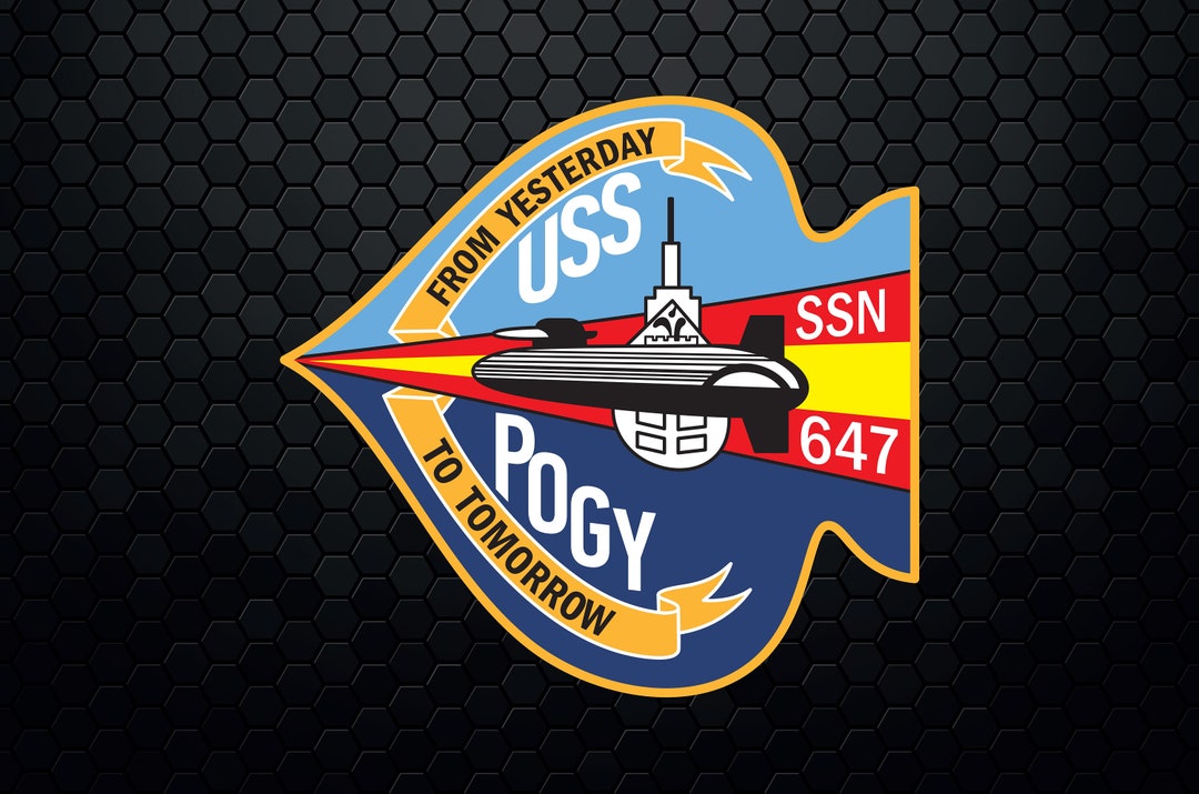 USS Pogy (SSN-647) Attack Submarine - Patch Logo Decal Emblem Crest ...