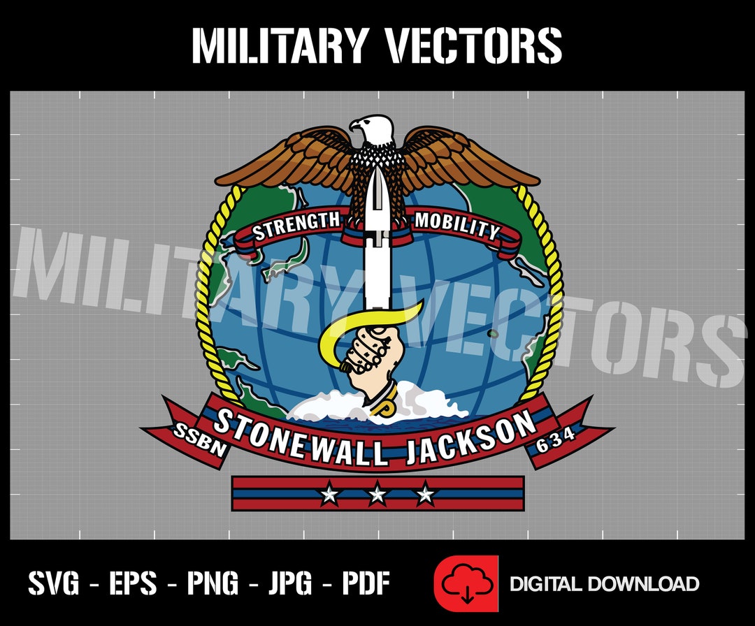 USS Stonewall Jackson (SSBN-634) Ballistic Missile Submarine - Patch ...