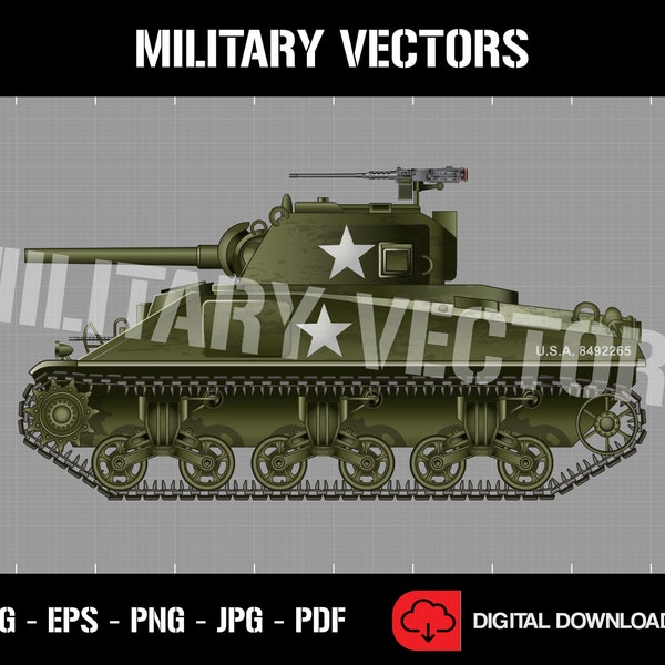 Sherman Tank Decal - Etsy