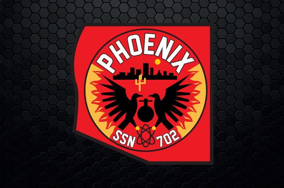 USS Phoenix SSN-702 Attack Submarine Patch Logo Decal | Etsy
