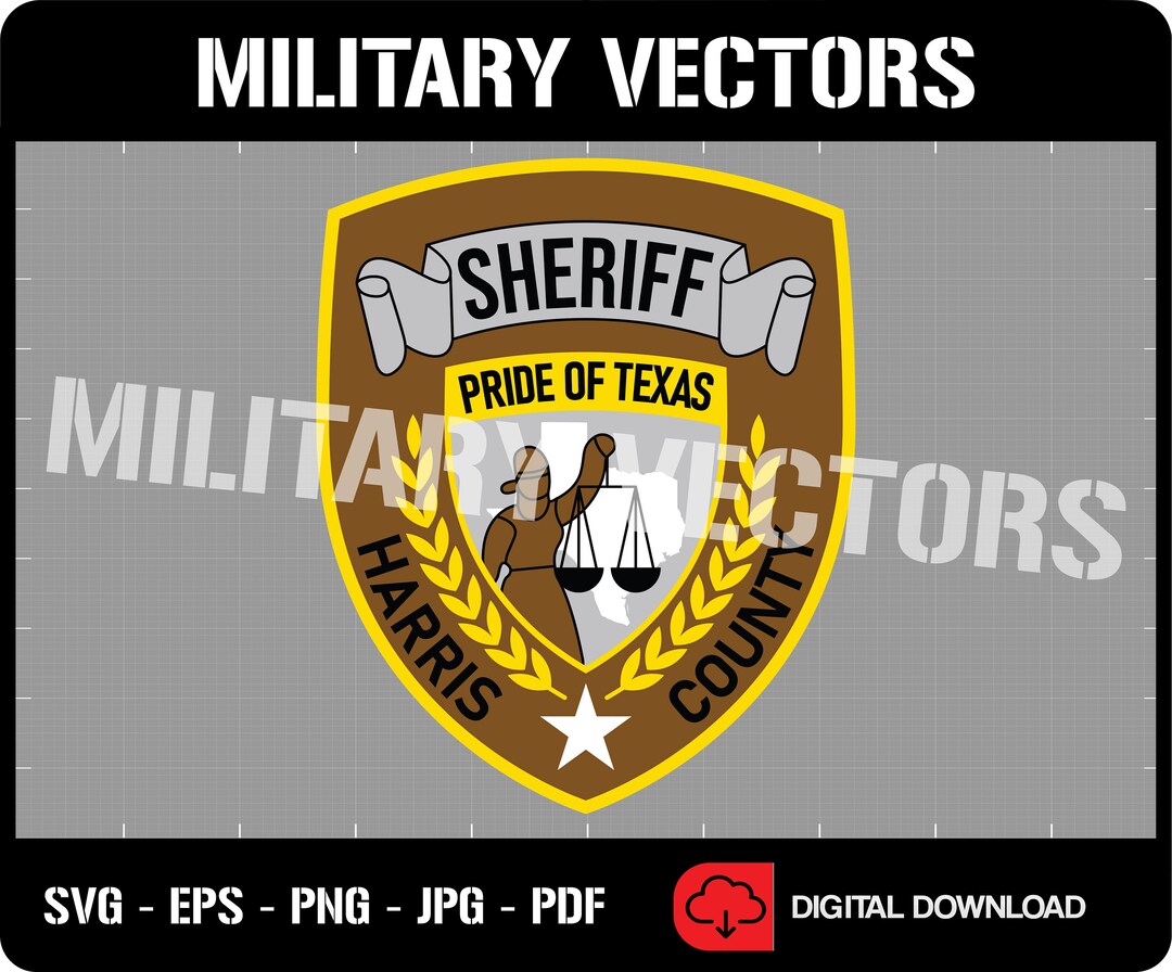 Harris County Sheriff's Office - Law Enforcement - Patch Logo Decal ...