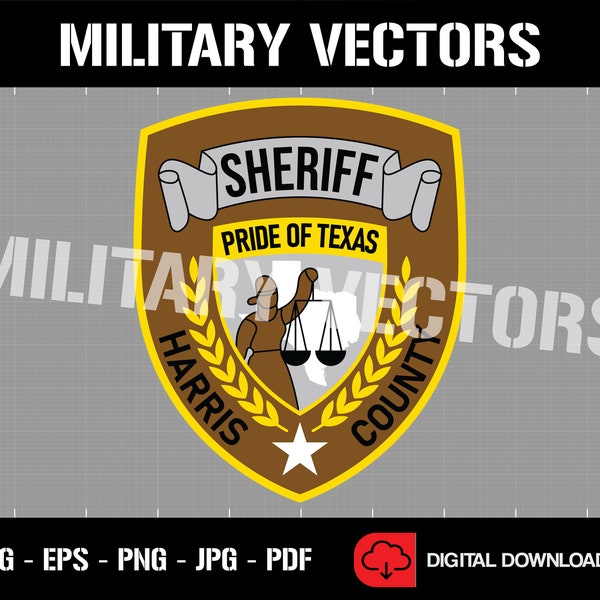 Harris County Sheriff Badge - Etsy