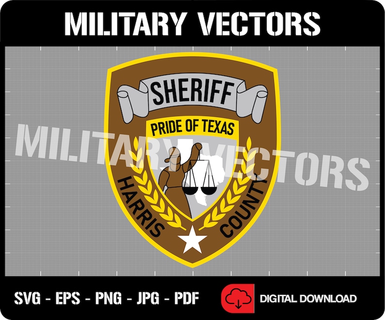 Harris County Sheriff's Office Law Enforcement Patch - Etsy