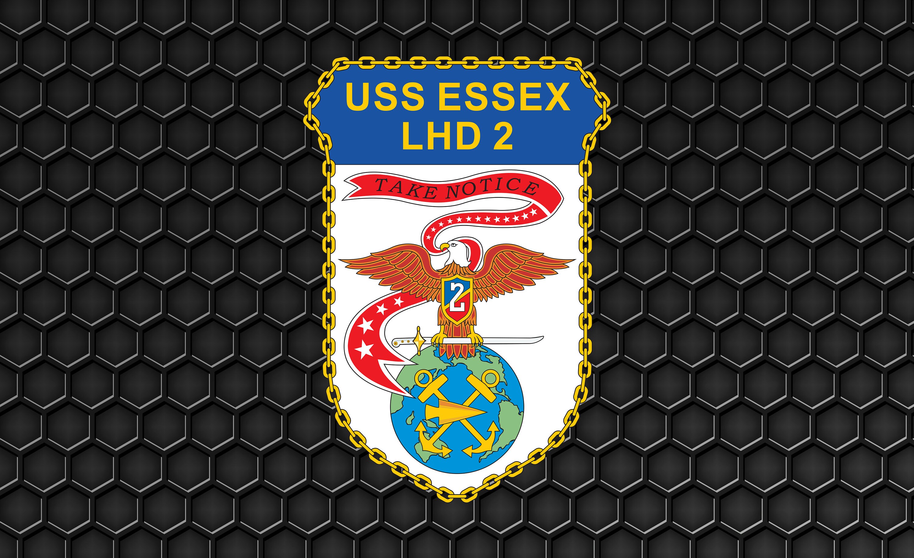 US Navy USS Essex LHD-2 Amphibious Assault Ship Patch Pin - Etsy