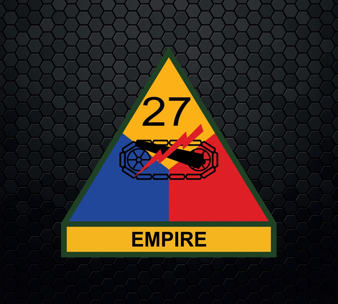 U.S. Army 27th Armored Division (27th AD) - DUI SSI - Patch Logo Decal ...
