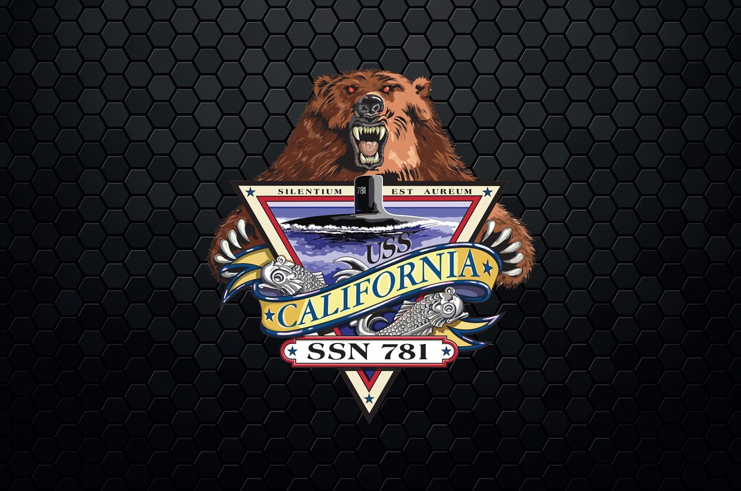 USS California (SSN-781) Attack Submarine - Patch Logo Decal Emblem ...