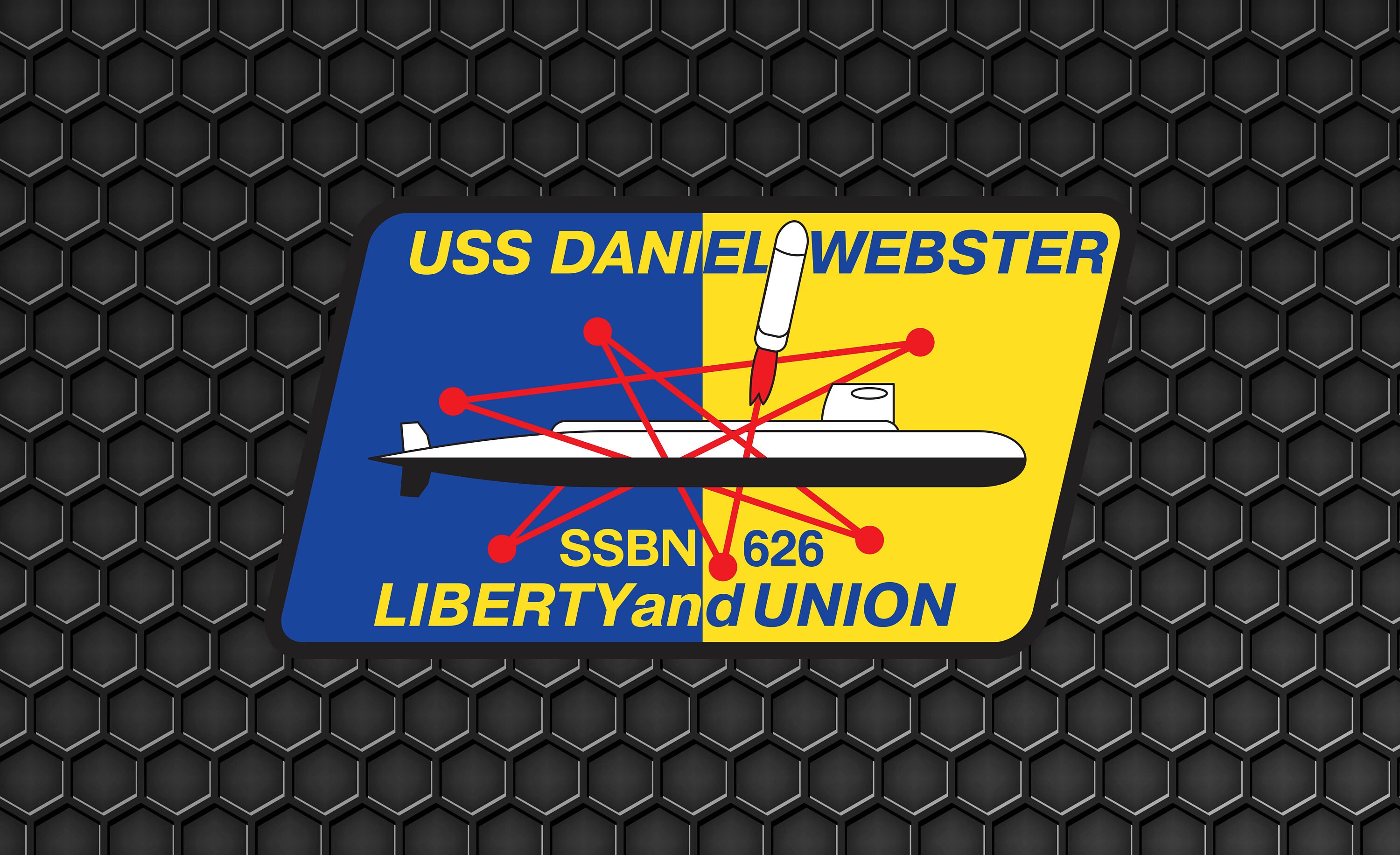 USS Daniel Webster SSBN-626 Ballistic Missile Submarine | Etsy