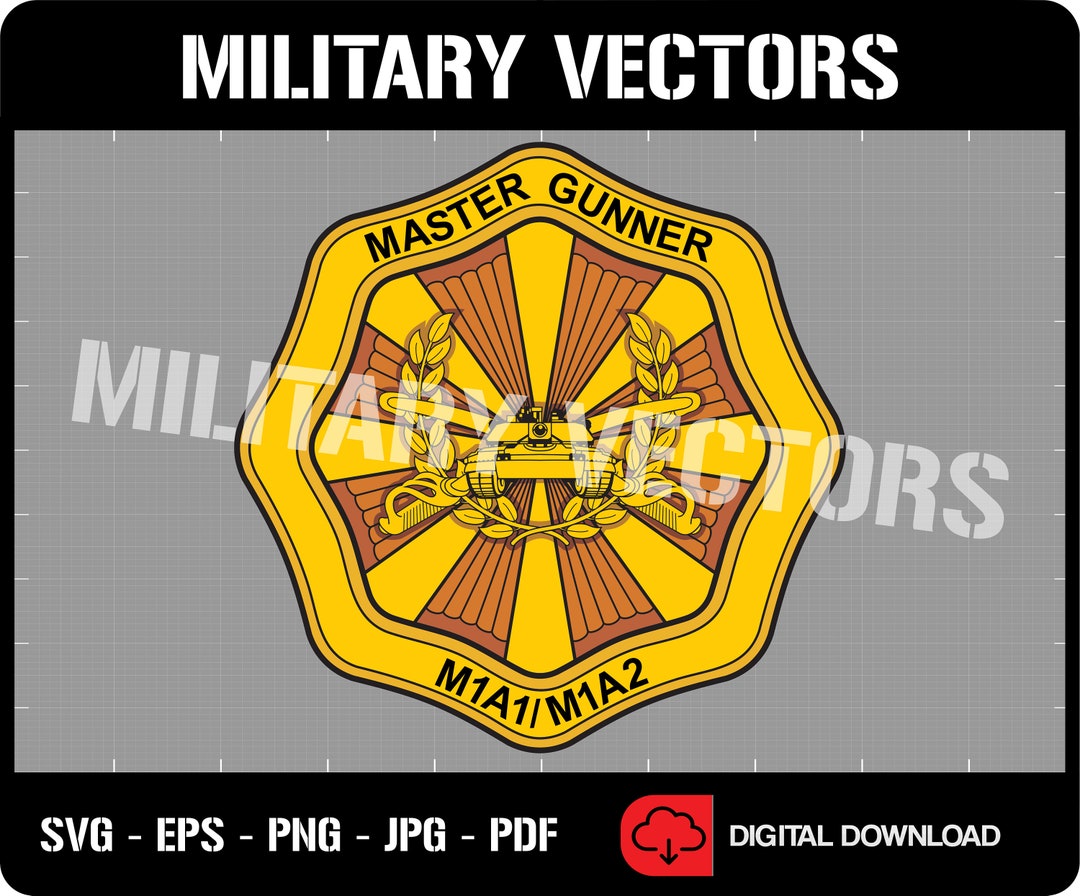 U.S. Army Master Gunner Badge - Patch Pin Logo Decal Emblem Crest ...