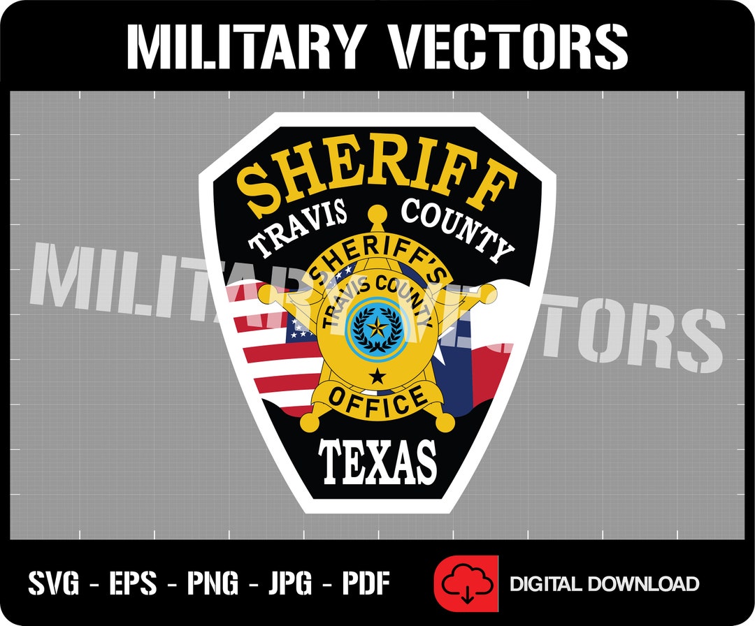 Travis County Sheriff's Office - Law Enforcement - Patch Logo Decal ...