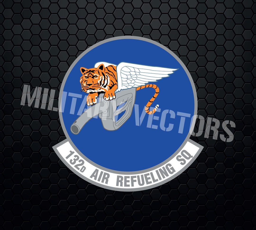 U.S. Air Force (USAF) 132nd Air Refueling Squadron - Patch Logo Decal ...