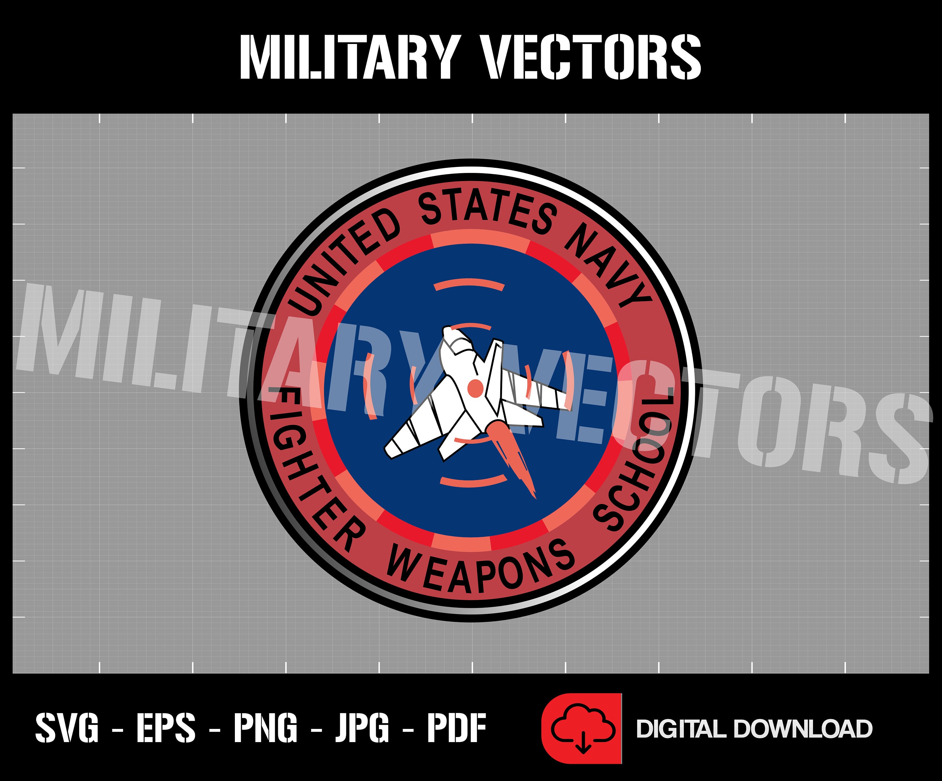 U.S. Navy Fighter Weapons School (FWS) - Patch Logo Decal Emblem Crest ...