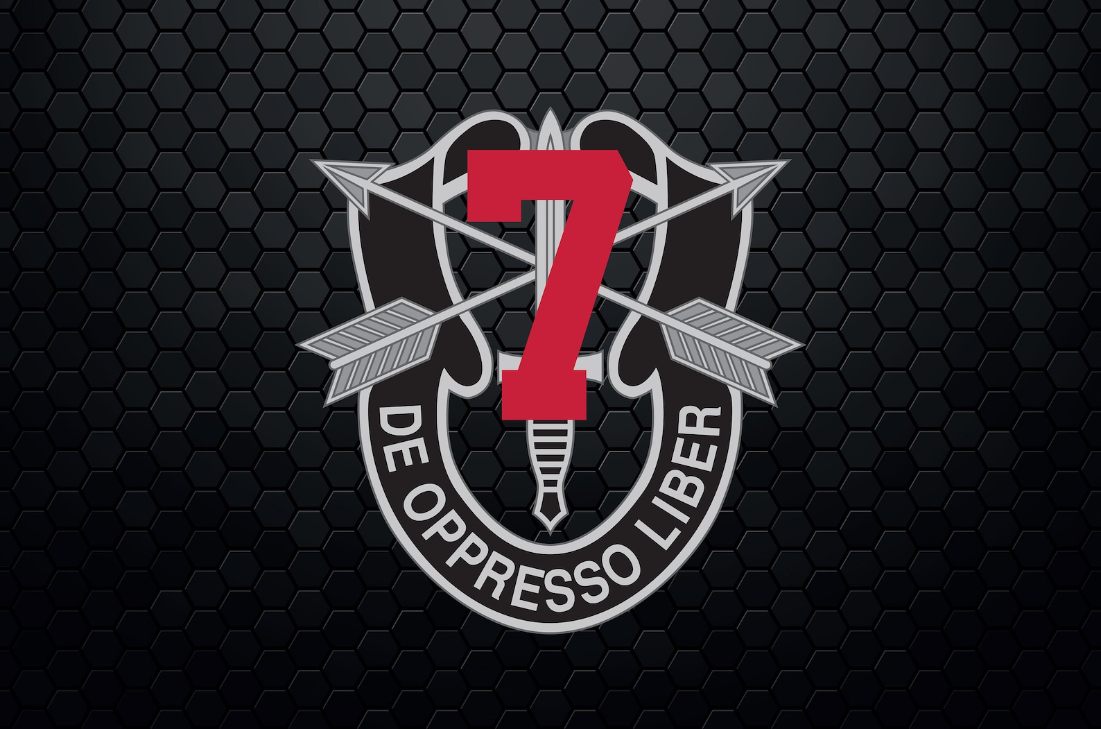US Army 7th Special Forces Group (7th SFG) - De Oppresso Liber Patch ...
