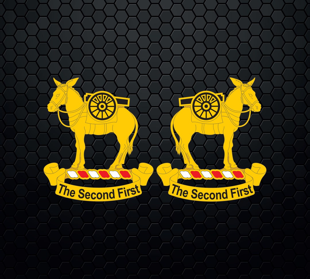 U.S. Army 2nd Field Artillery Regiment - DUI SSI - Patch Logo Decal ...