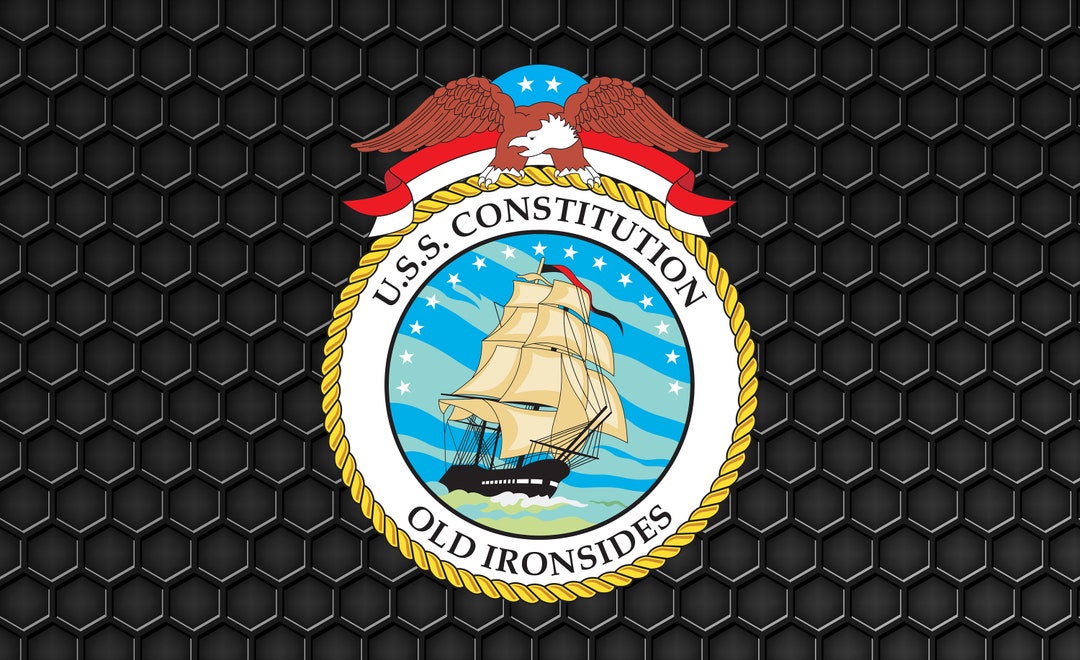 US Navy USS Constitution "old Ironsides" - Patch Pin Logo Decal Emblem ...