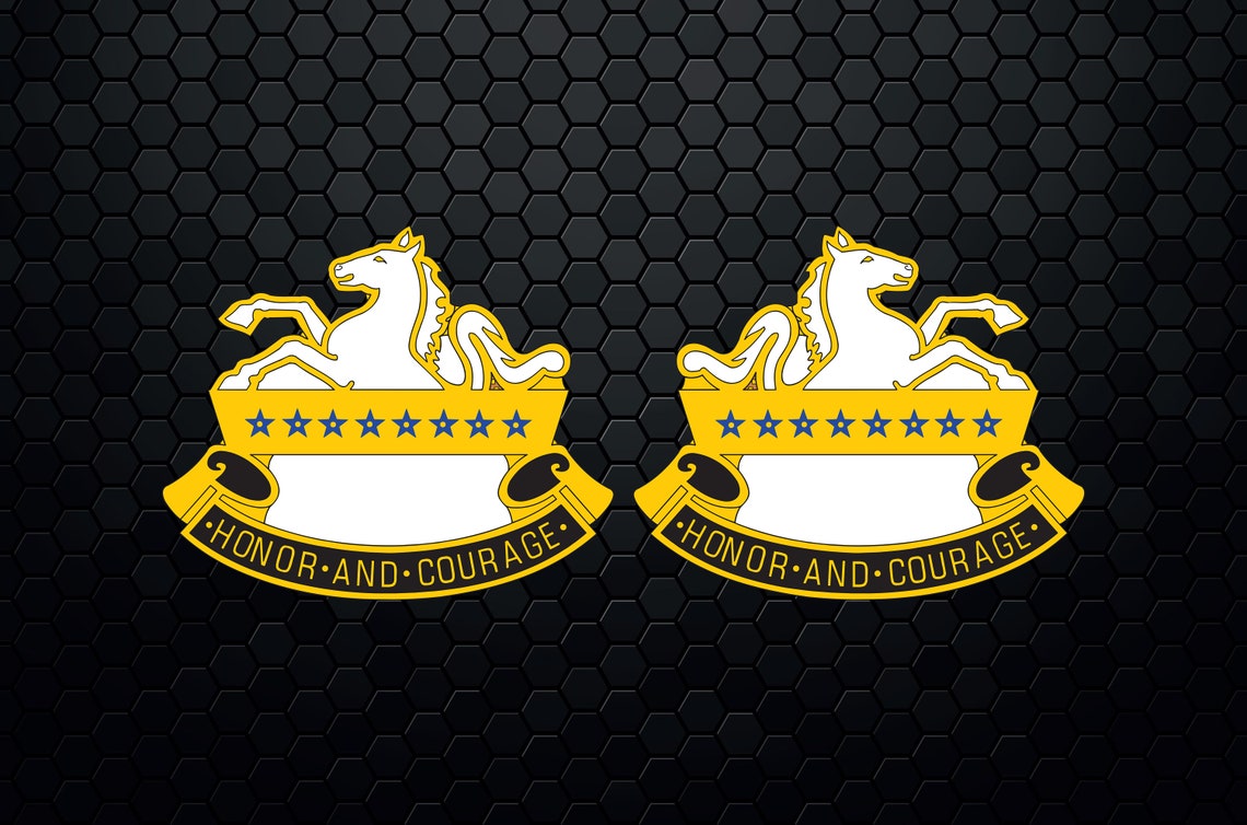 US Army 8th Cavalry Regiment Patch Logo Decal Emblem Crest | Etsy