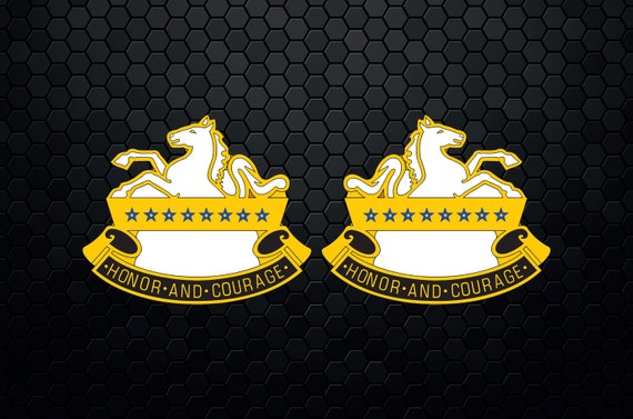US Army 8th Cavalry Regiment Patch Logo Decal Emblem Crest | Etsy