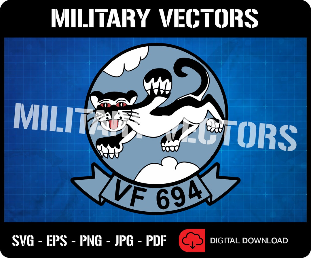 U.S. Navy Fighter Squadron 694 (VF-694) - USN Patch Logo Decal Emblem ...