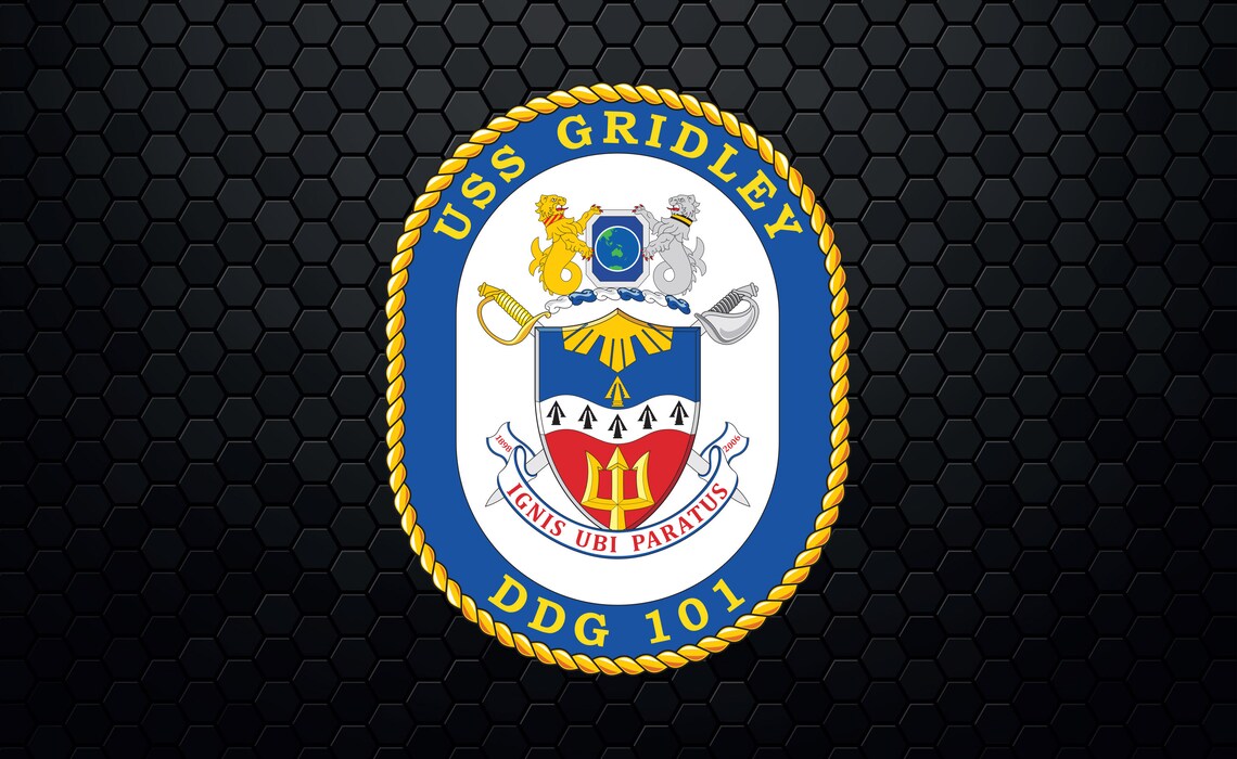 USS Gridley DDG-101 US Navy Guided Missile Destroyer Patch - Etsy