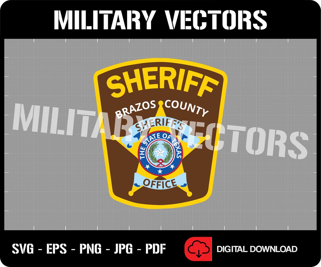 Brazos County Sheriff's Office - Law Enforcement - Patch Logo Decal ...