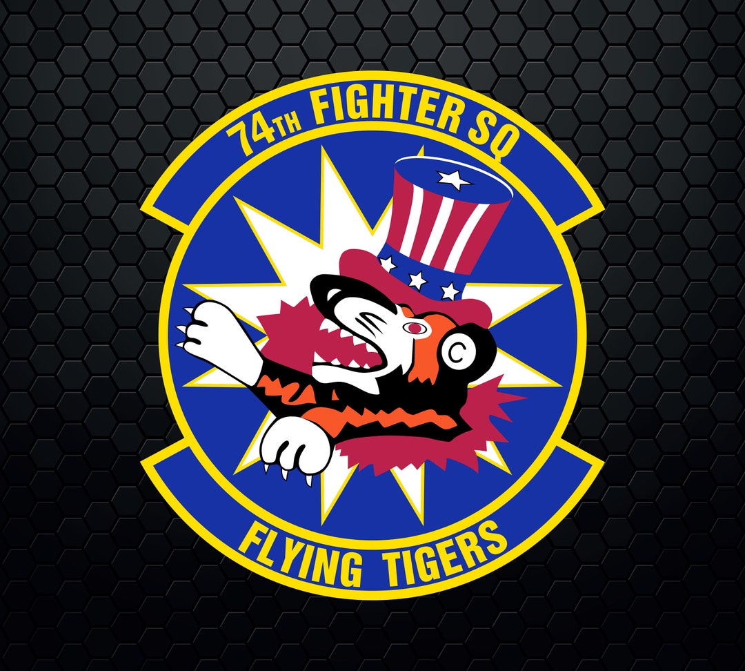 USAF 74th Fighter Squadron - Air Force 74th FS - Logo Decal Emblem ...