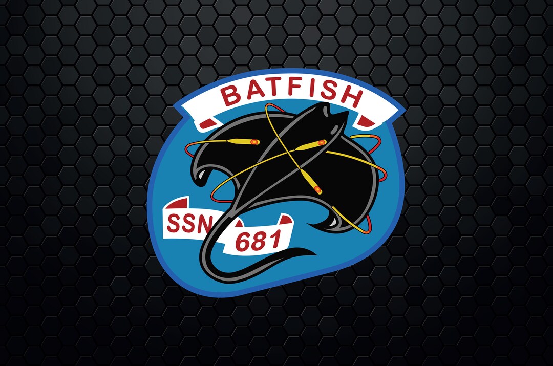 USS Batfish (SSN-681) Attack Submarine - Patch Logo Decal Emblem Crest ...