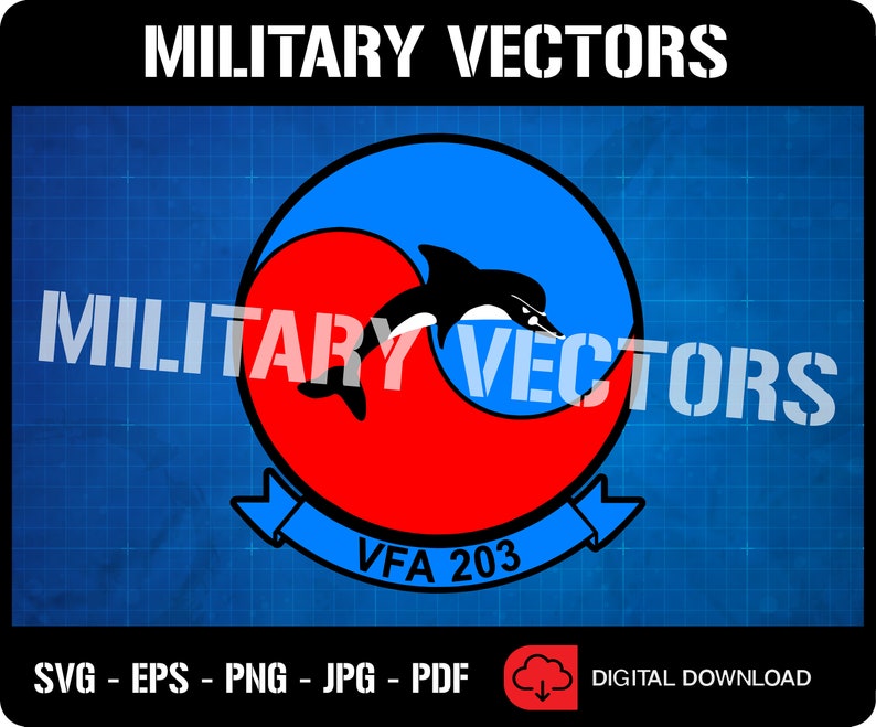 U.S. Navy Strike Fighter Squadron 203 (VFA-203) - USN Patch Logo Decal ...
