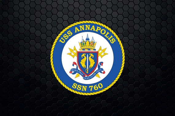 USS Annapolis SSN-760 Attack Submarine Patch Logo Decal | Etsy