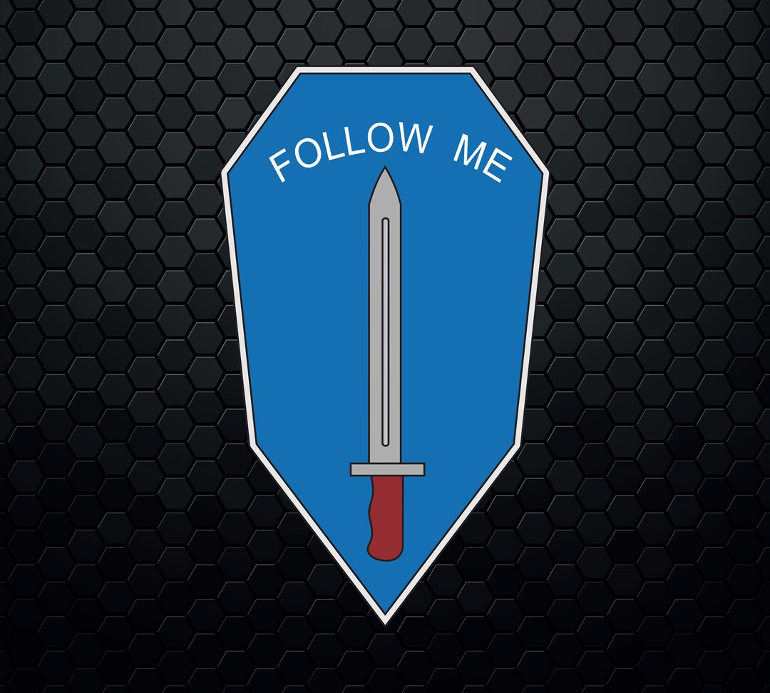 U.S. Army Infantry School "follow Me" Logo Decal Emblem Crest Insignia ...