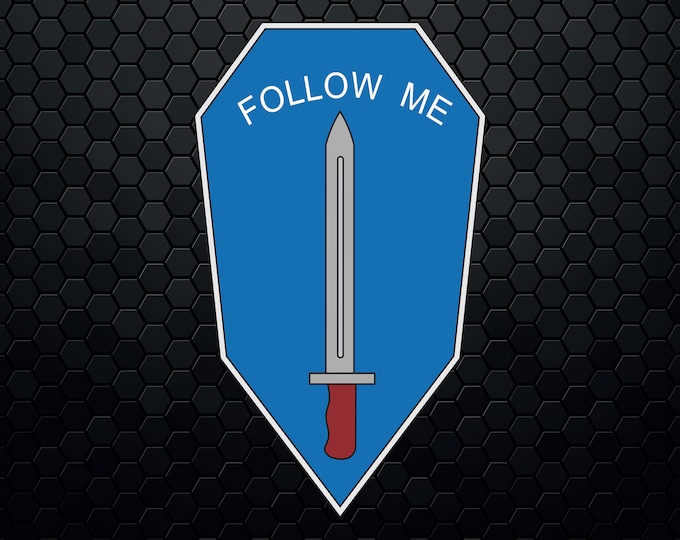 U.S. Army Infantry School follow Me Logo Decal Emblem Crest Insignia ...