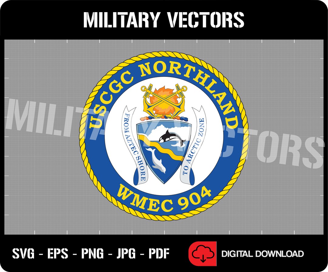 USCGC Northland (WMEC-904) - U.S. Coast Guard Cutter Ship - Patch Pin Logo Decal Emblem Crest ...