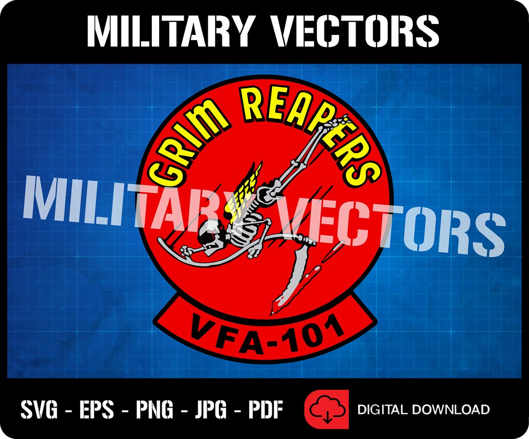 U.S. Navy Strike Fighter Squadron 101 (VFA-101) - USN Patch Logo Decal ...