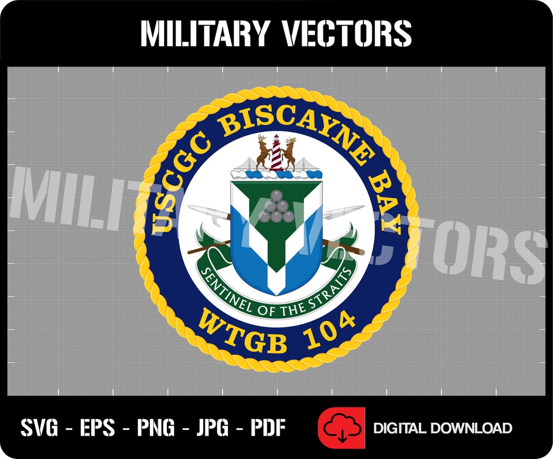 USCGC Biscayne Bay (WTGB-104) - U.S. Coast Guard Cutter Ship - Patch ...