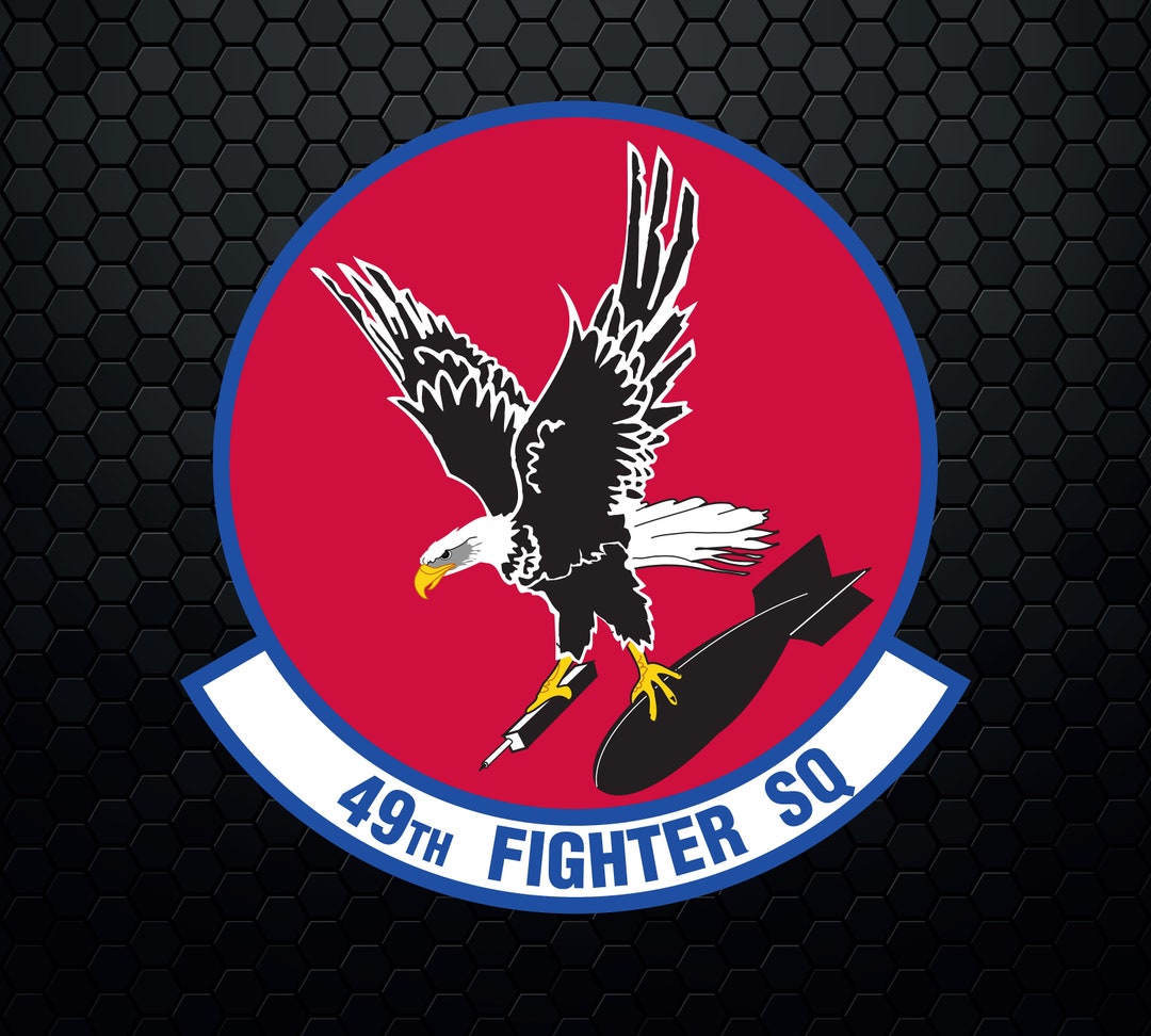 USAF 49th Fighter Squadron - Air Force 49th FS - Logo Decal Emblem ...