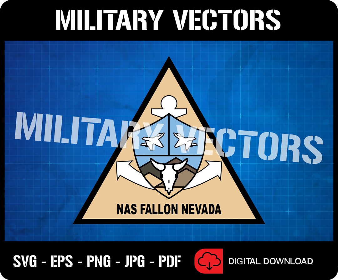 Naval Air Station Fallon (NAS Fallon) - U.S. Navy - Patch Pin Logo ...