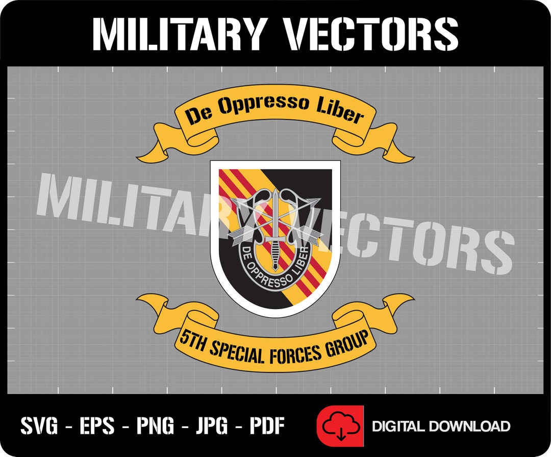 U.S. Army Special 5th Special Forces Group (5th SFG)(A) - Green Berets ...