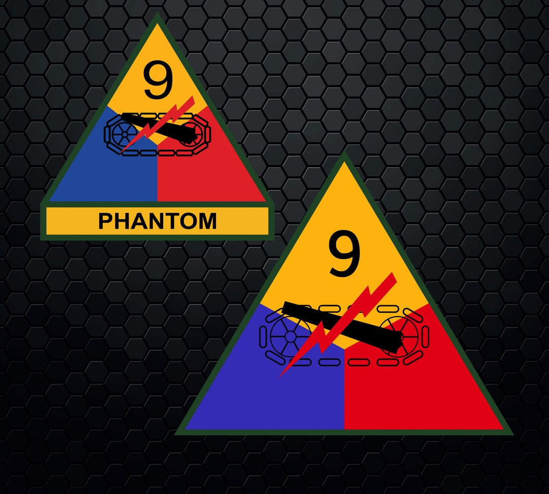 U.S. Army 9th Armored Division (9th AD) - DUI SSI - Patch Logo Decal ...