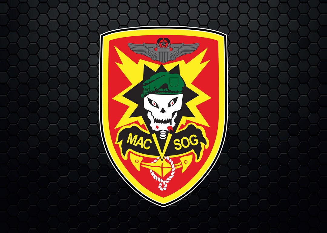 US Army MACV-SOG - Patch Pin Logo Decal Emblem Crest Insignia - Digital ...