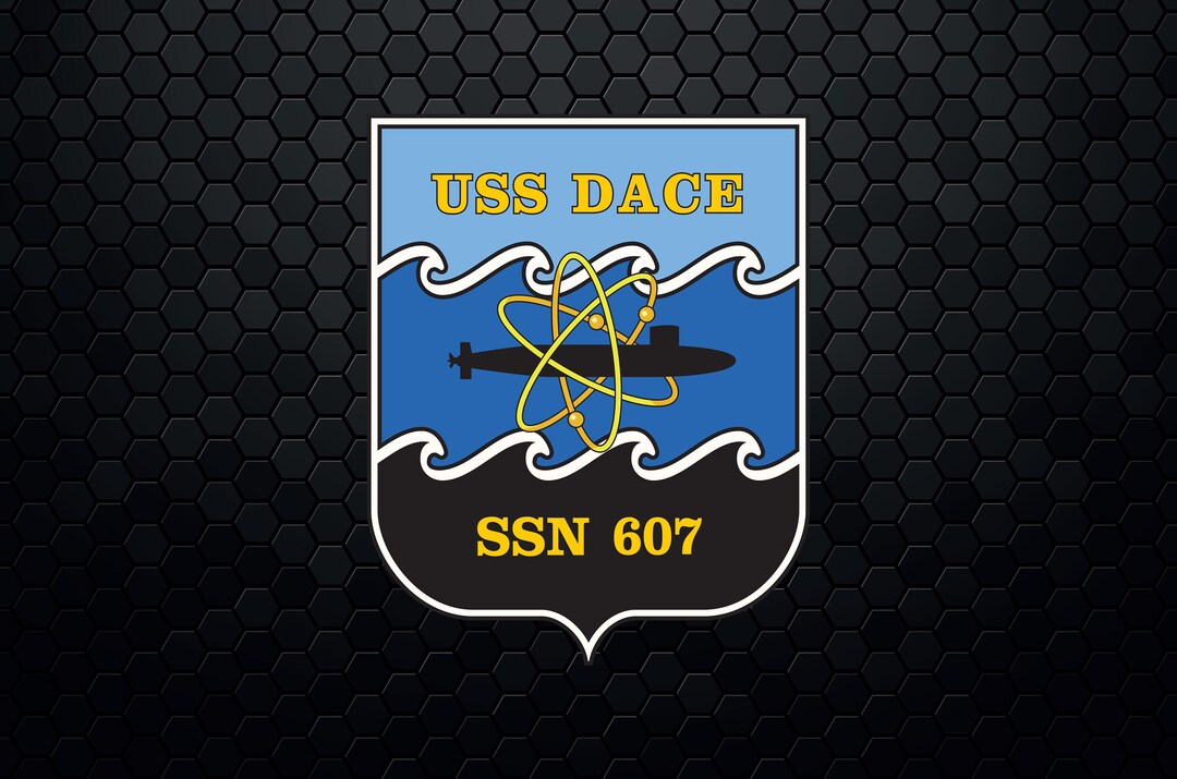 USS Dace (SSN-607) Attack Submarine - Patch Logo Decal Emblem Crest ...