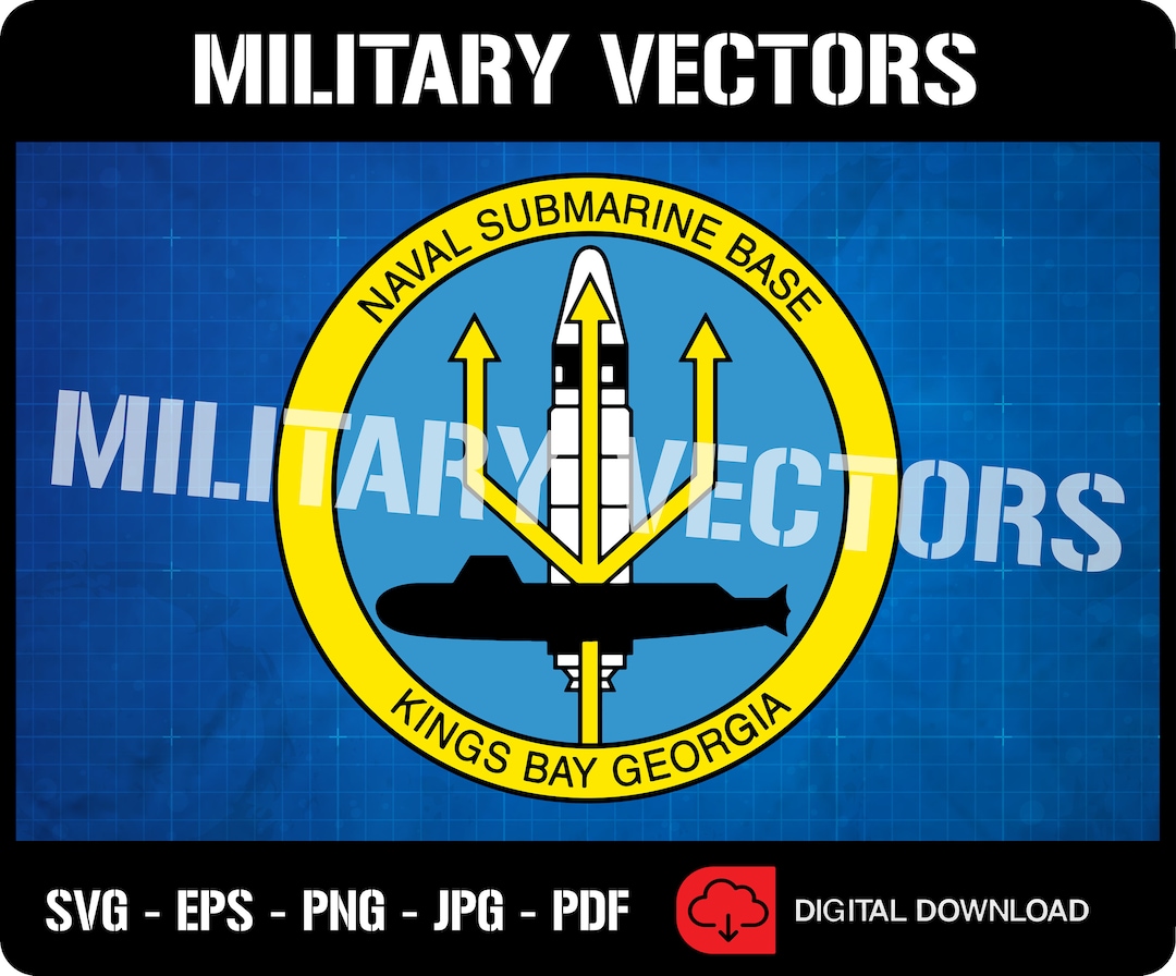 Naval Submarine Base Kings Bay - U.S. Navy Submariner - Patch Pin Logo ...