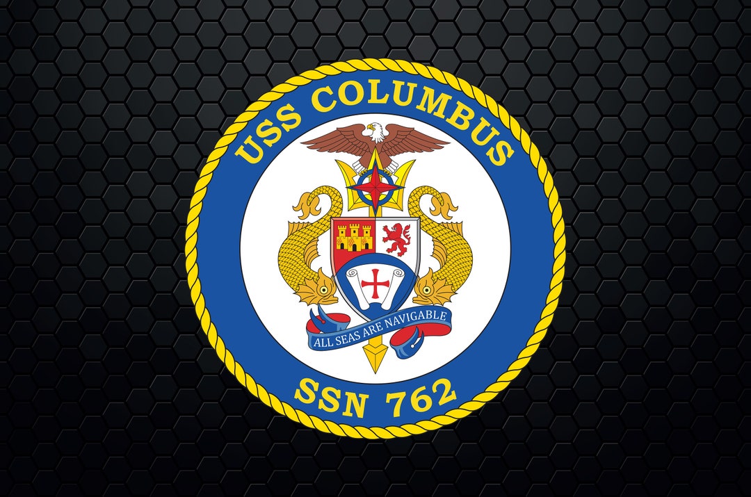 USS Columbus (SSN-762) Attack Submarine - Patch Logo Decal Emblem Crest ...