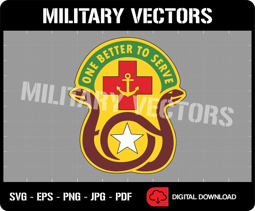 U.S. Army 455th Field Hospital - Medical Corps Patch Logo Decal Emblem ...