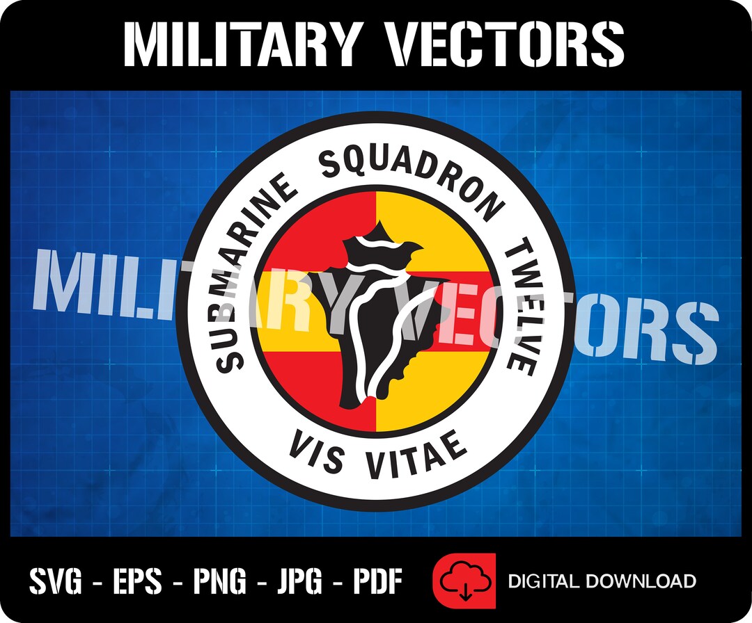 Submarine Squadron 12 (SUBRON 12) - U.S. Navy USN Submariner - Patch ...