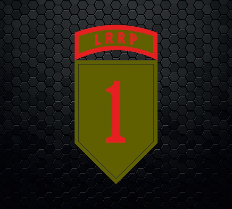 1st Infantry Division 1st ID LRRP Vietnam War Logo - Etsy